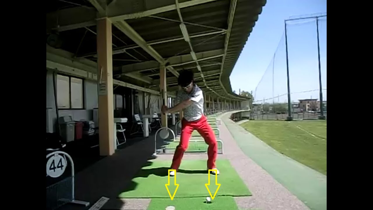 HARADAGOLF ドラコン競技用のウェイトシフト Weight shift for flying the ball far away ...