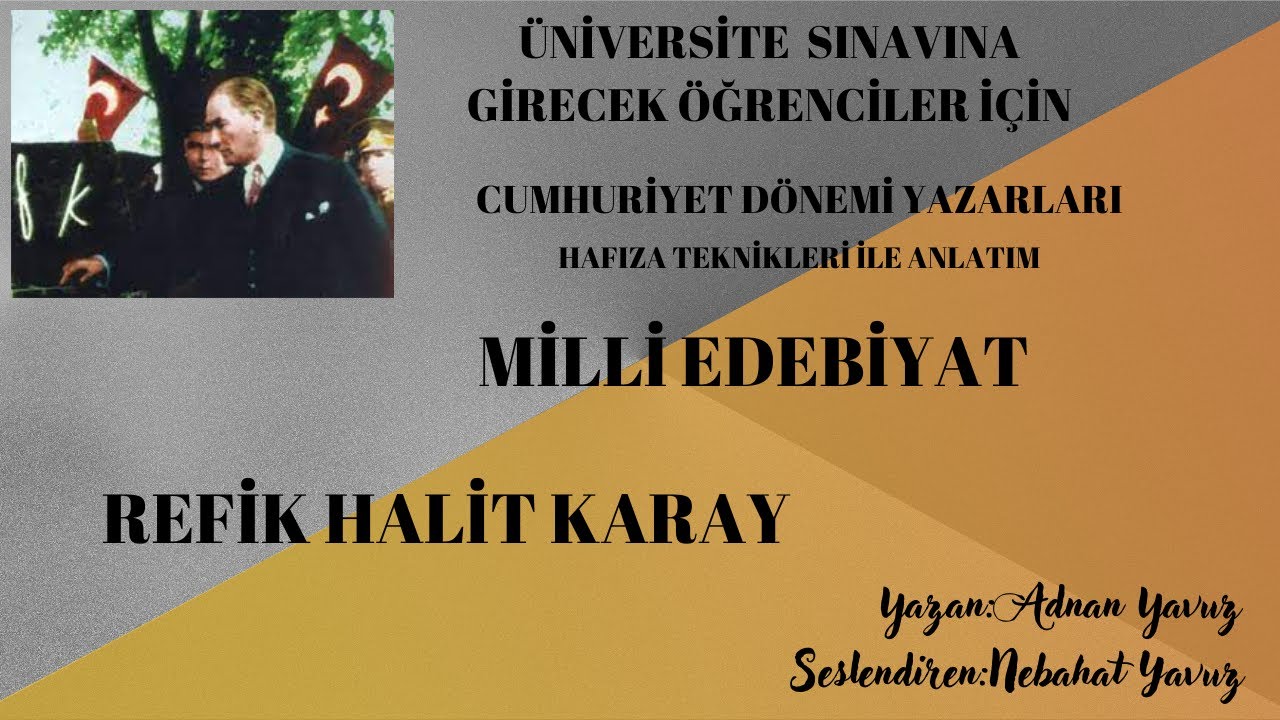 REFİK HALİT KARAY - YouTube