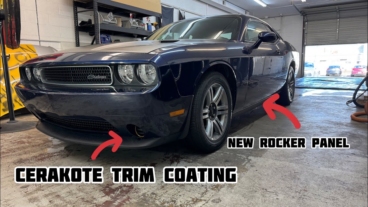 Challenger Rocker Panel Removal/Install + Cerakote Trim Coating - YouTube