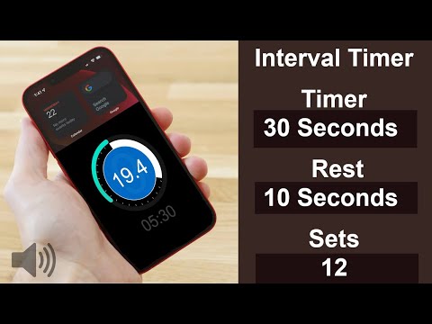 Interval Timer - 30 Seconds timer 10 Seconds rest 12 Sets HD 4K Gym Workout