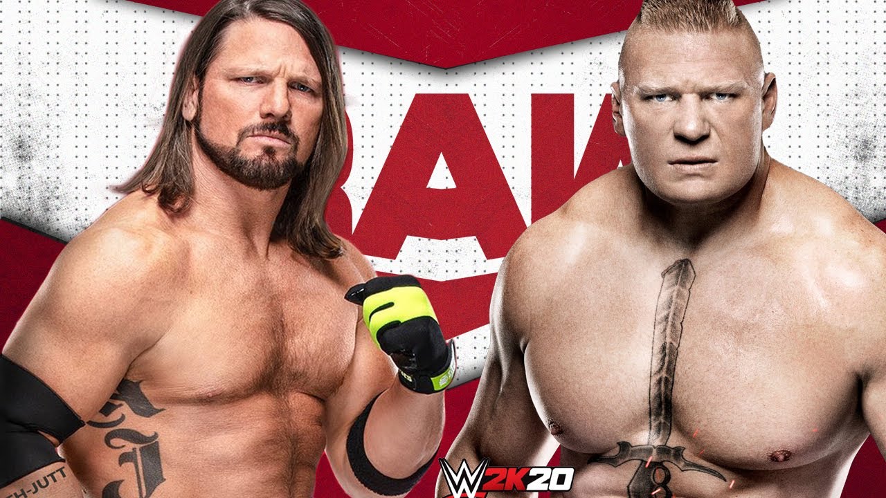 Brock Lesnar Vs. AJ Styles - YouTube