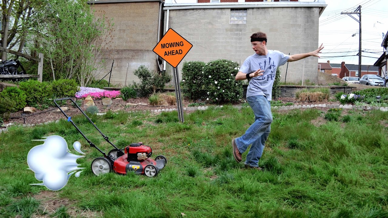 Lawn Mower Attacks - YouTube