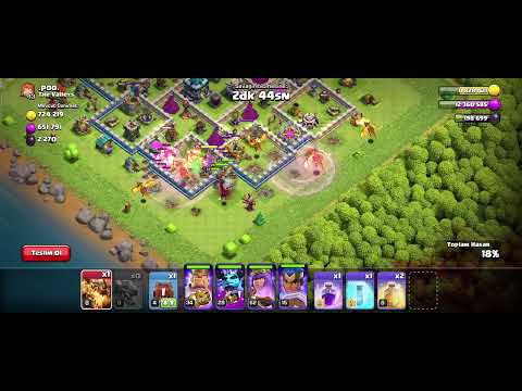 Clash of clans süper ejderha saldırısı.