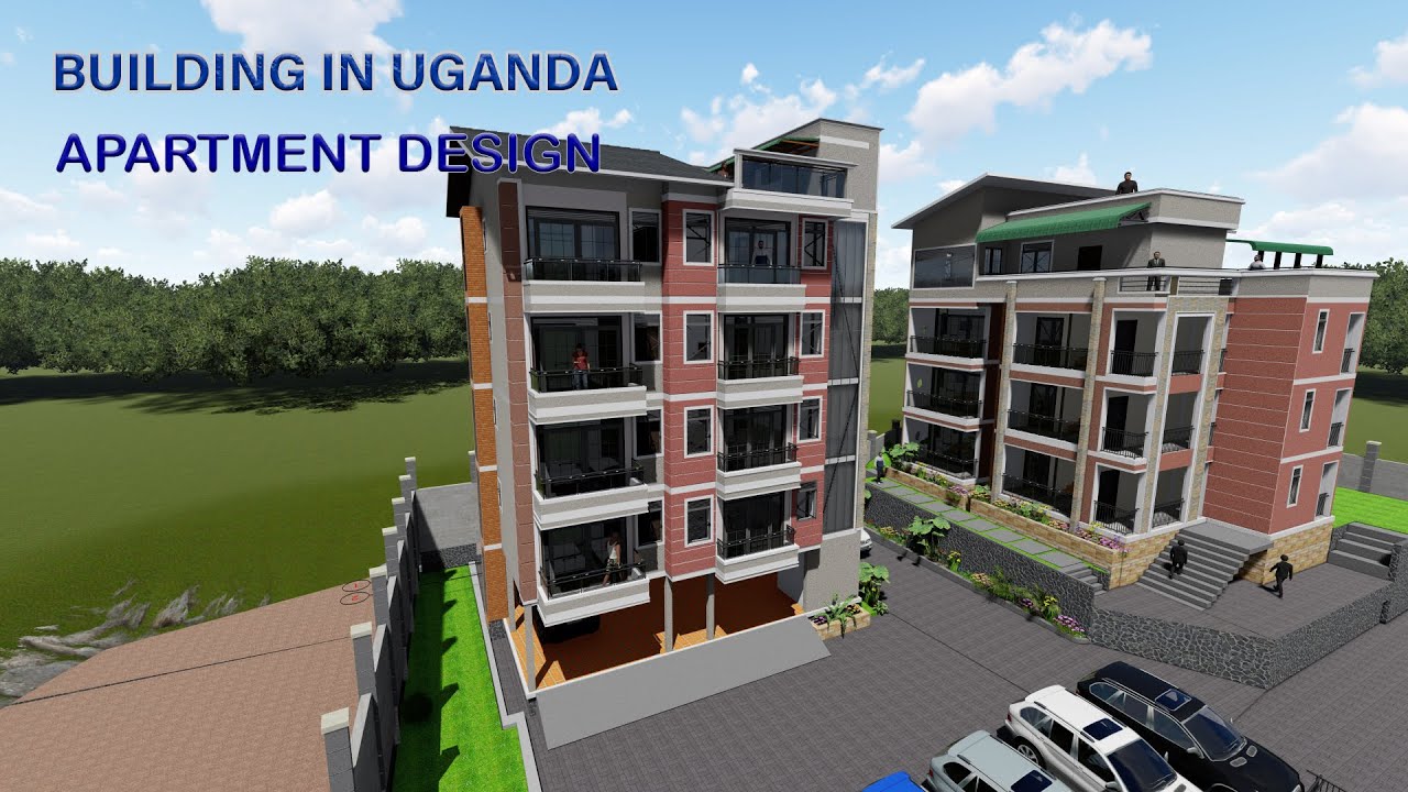 BUILDING IN UGANDA. A TWO AND THREE-BEDROOM APARTMENT EXTERIOR TOUR ...
