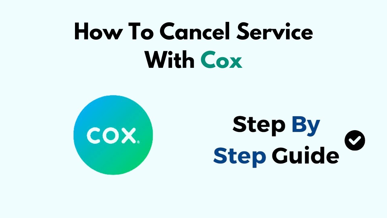 How To Cancel Service With Cox - YouTube