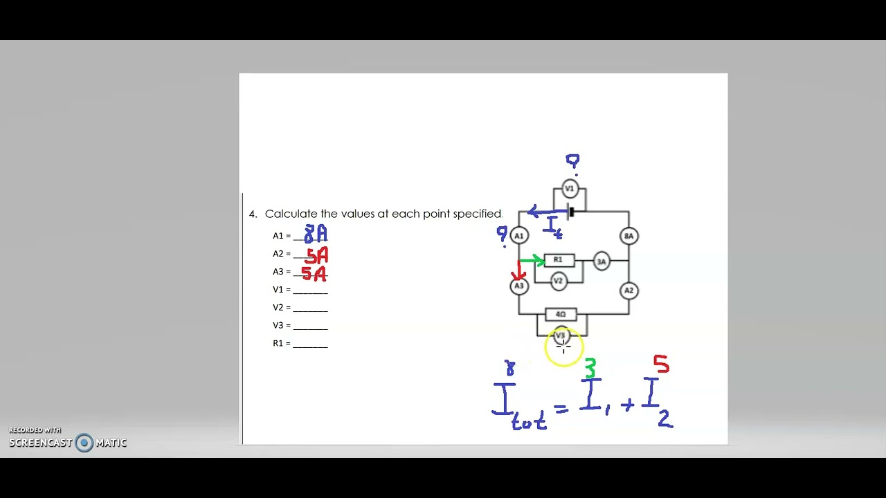 The voltage and the current in a parallel circuit - YouTube