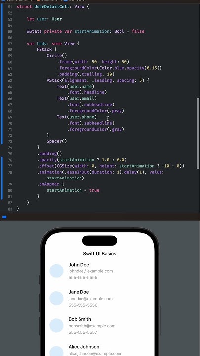 Animate List View Cells in SwiftUI with in 1 minute - YouTube