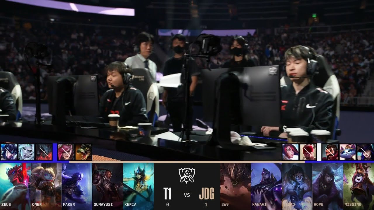 【2022全球總決賽】半決賽 T1 vs JDG #2 - YouTube