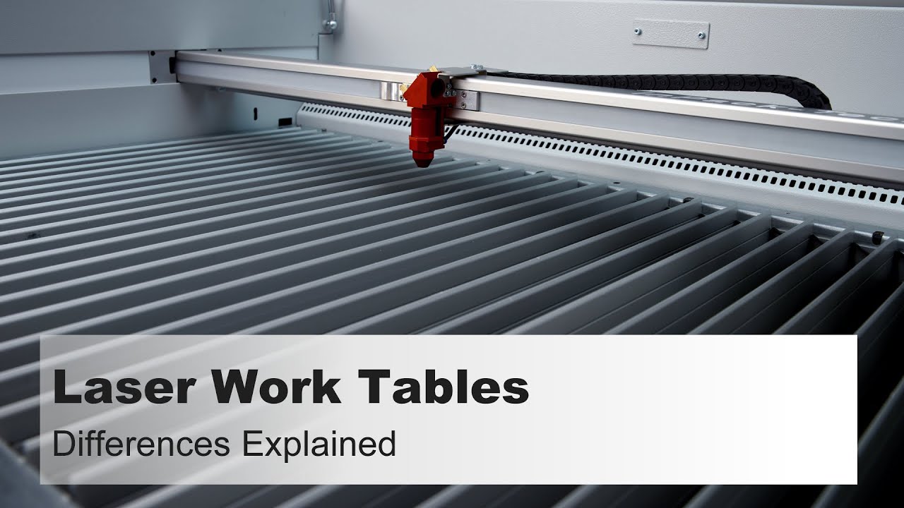 Laser Work Tables Differences Explained | Trotec Laser - YouTube
