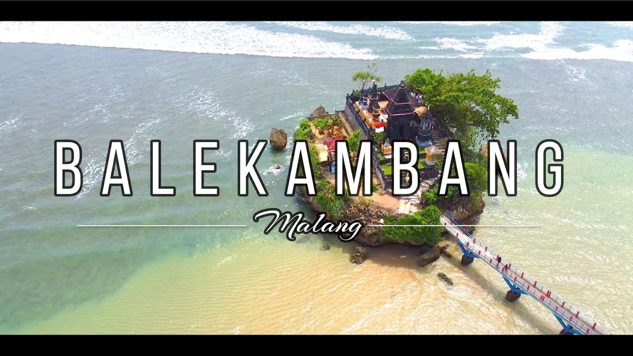 Wisata Malang Selatan Pantai Balekambang Dari Atas Udara Drone