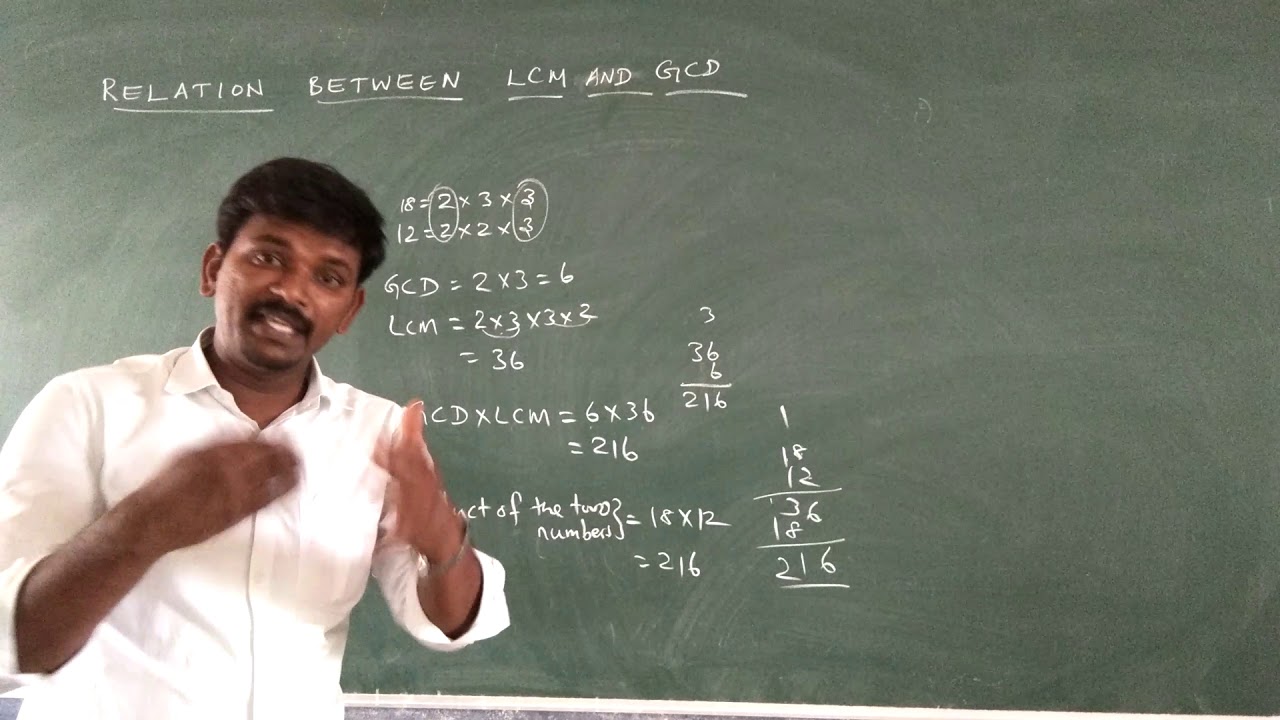 X std Math Relation between LCM and GCD Intro - YouTube
