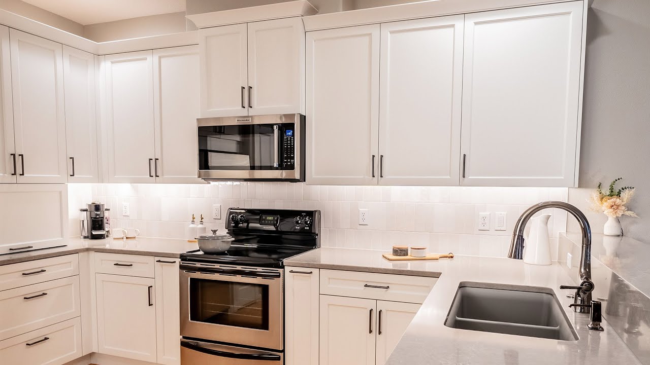 From Rustic To Simple Modern: A Pull & Replace Kitchen Remodel - YouTube