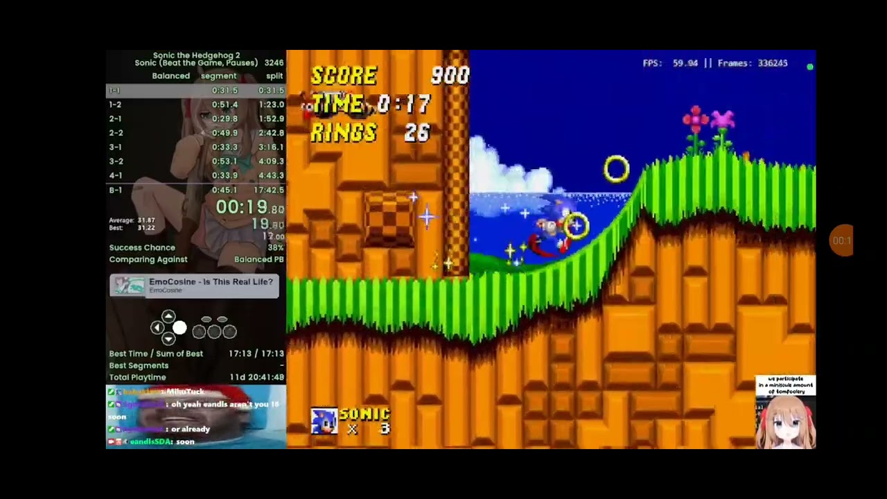 Clipe: Sonic 2 speed run meu - YouTube