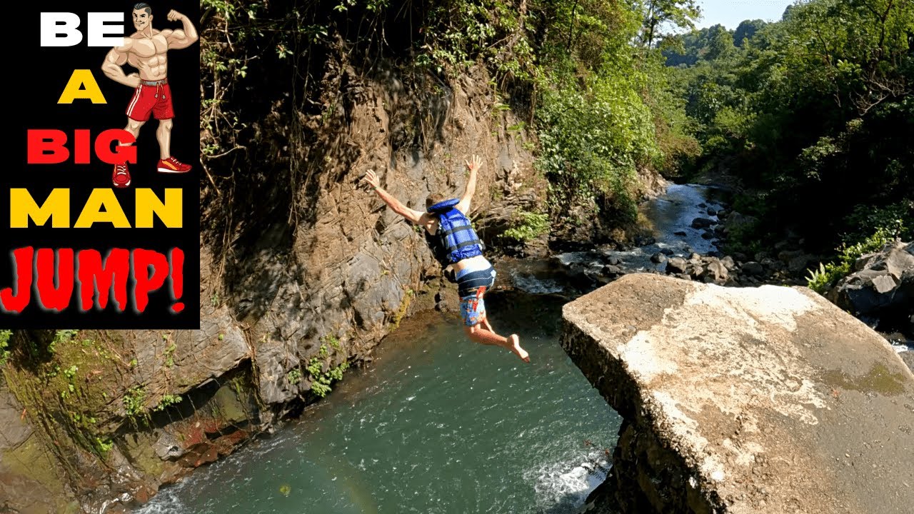 Be A Big Man JUMP! Bali Crazy Things To Do Water Jump - YouTube