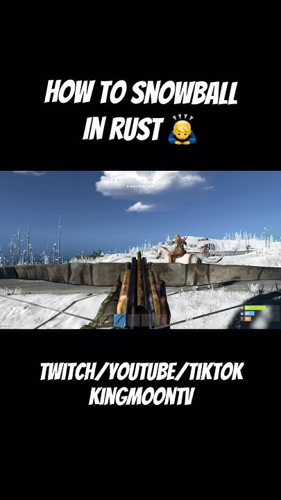 How to snowball in rust 🙇‍♂️ #rust #rustpvp #rustconsole #rustclips #fyp #xbox #gaming #ps5 ...