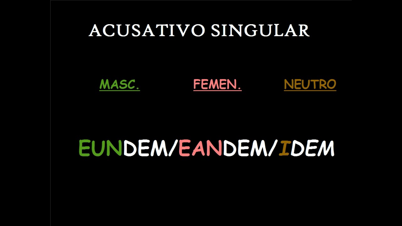 Pronombre idem, eadem, idem - YouTube