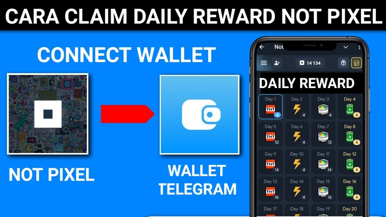 CARA CONNECT WALLET DAN CLAIM DAILY REWARD GAME NOT PIXEL - UPDATE ...