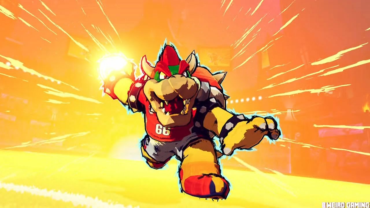 Mario Strikers: Battle League | Bowser Hyper Strike 4K - YouTube