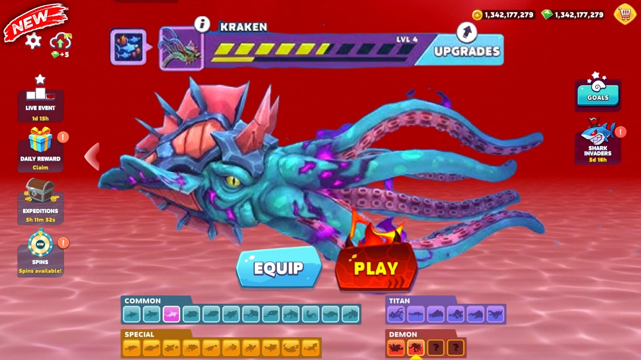 KRAKEN EVOLVED MAX POWER UNLOCKED! Full Gameplay & Upgrade Guide ...