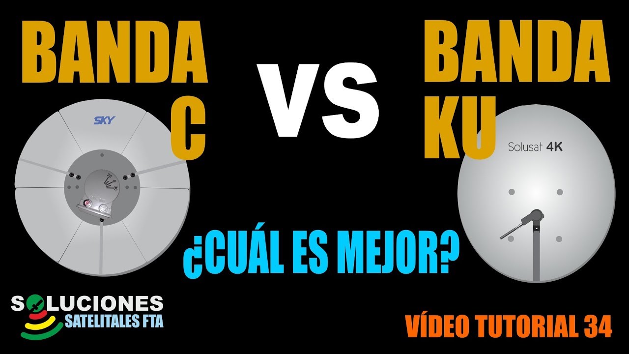 Antenas de Banda C vs Banda Ku - Cual es mejor? - YouTube