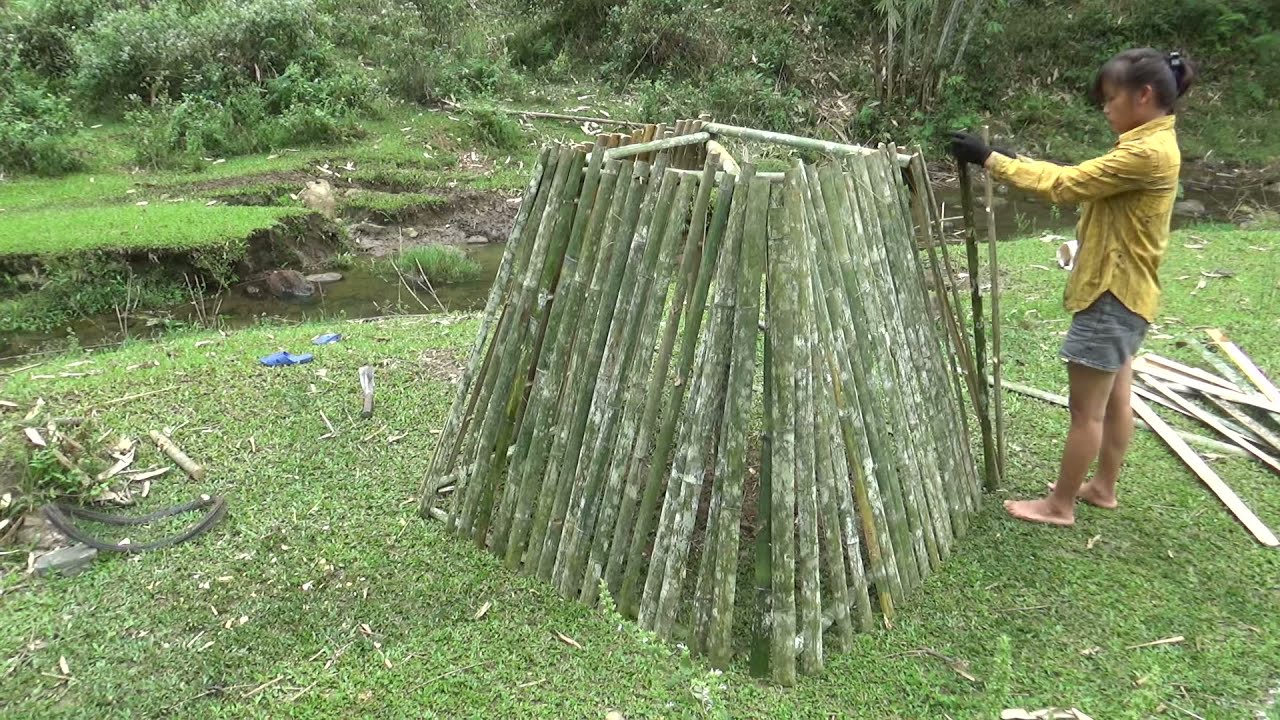 FULL VIDEO: Solo Bushcraft, Complete The Cabin Construction | Survival ...