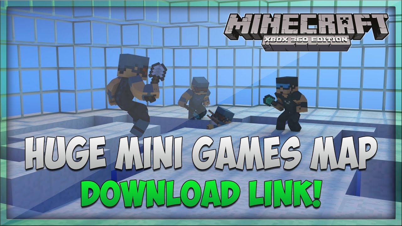 Minecraft Xbox 360: Huge Mini Games Map - Download Link! (75 Mini Games ...