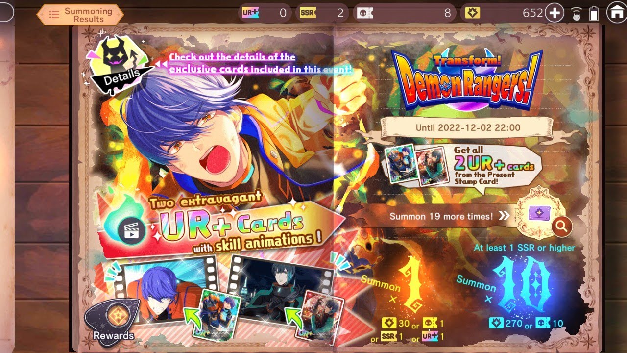 [Obey Me!] Transform! Demon Rangers! Nightmare - 31 Pulls - YouTube