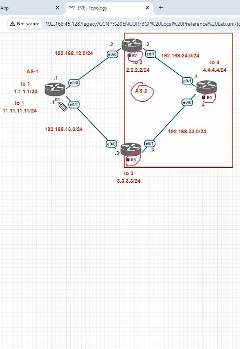 BGP Attribute Lab Part 2 | Networkforyou | CCNA #ciscoccna #ccnalab #shortsvideo - YouTube