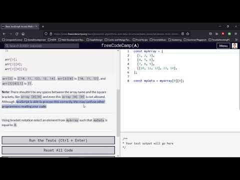 Day30 2 May23 Access Multi Dimensional Arrays With Indexes - YouTube