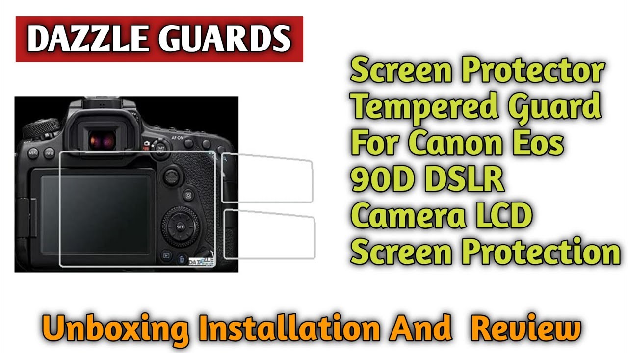 Screen Protector Tempered Guard For Canon Eos 90D DSLR CAMERA #canon# ...