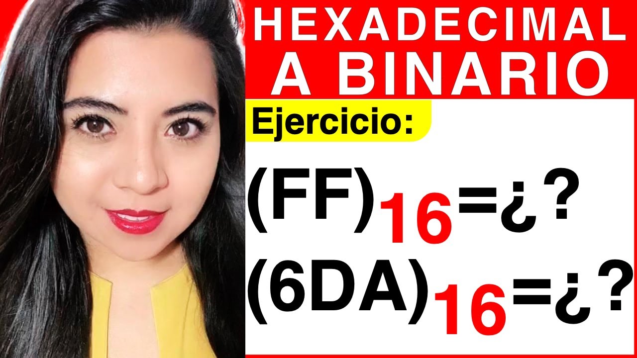 CONVERTIR De HEXADECIMAL A BINARIO Ejercicio 5 YouTube convertir-de-hexadecimal-a-binario-ejercicio-5-youtube