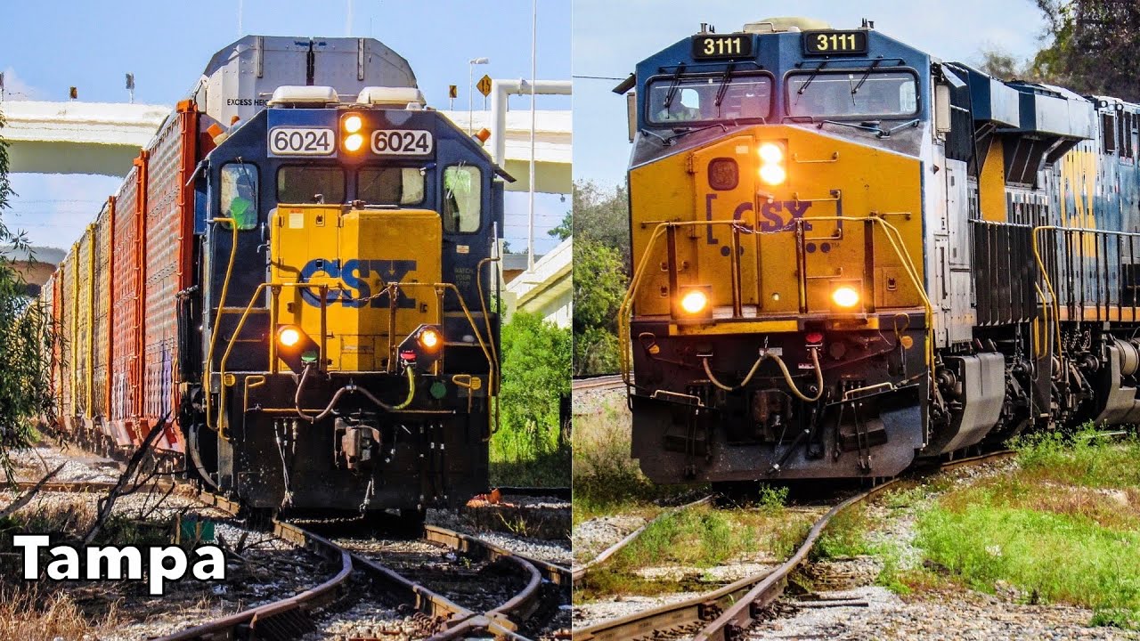 CSX Tampa Yeoman Yard Local Trains! - YouTube