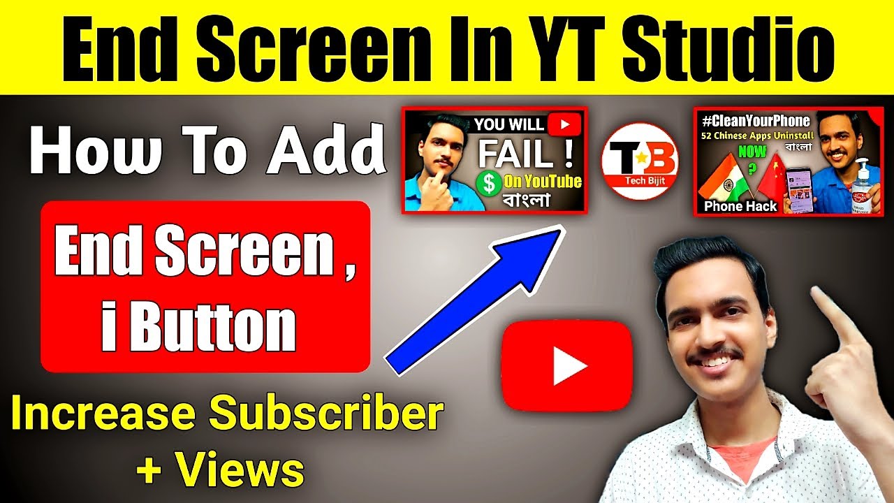 Increase Subscribe and Views with End Screen + i Button | how to add ...