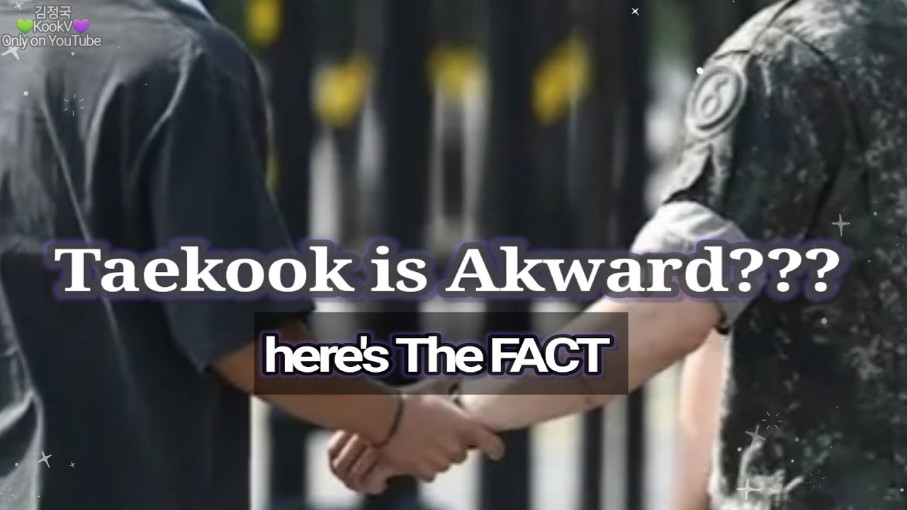 Taekook is akward? here the facts - YouTube