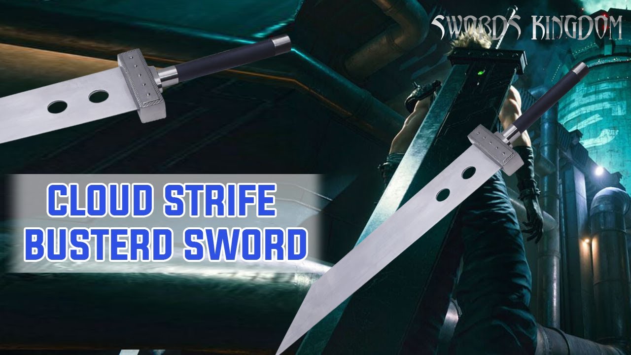 Final Fantasy Cloud Strife Buster Sword Replica - SwordsKingdom - YouTube
