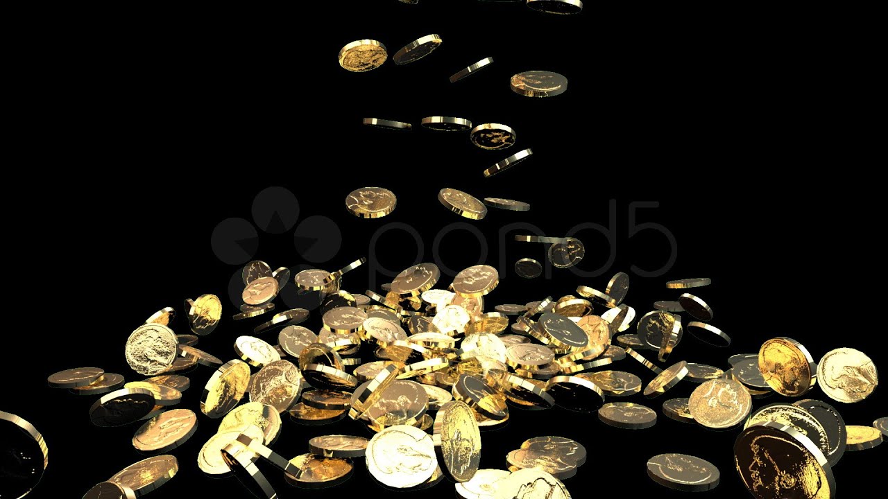 Coin Fall. Stock Footage - YouTube