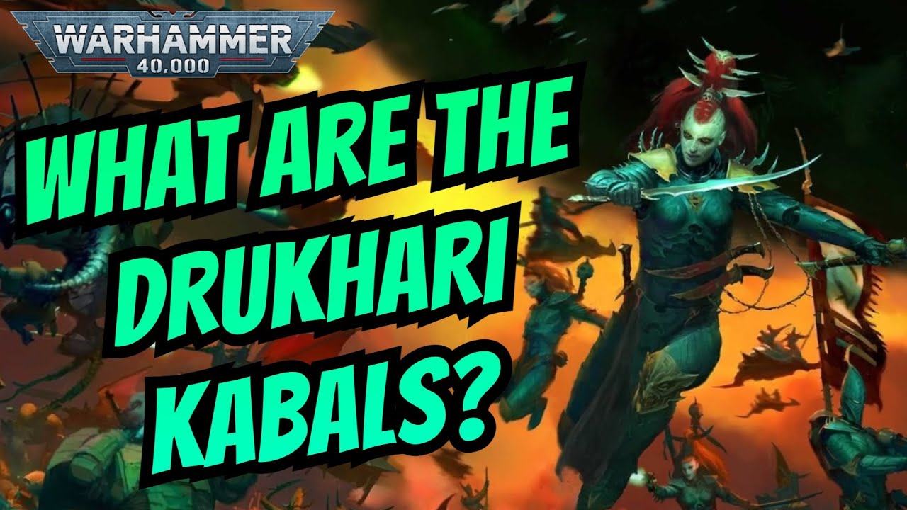 The Drukhari KABALS I Warhammer 40k Lore - YouTube