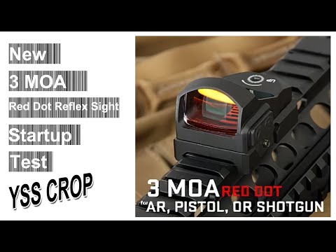 3 MOA Red Dot Reflex Sight Scope Micro Mini Red Dot Optics with Weaver Mount for Rifle Handguns