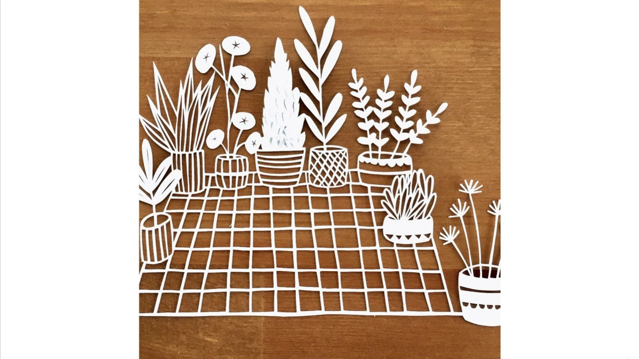 Paper Cut Art - How to make paper cut artwork ? A simple video. - YouTube