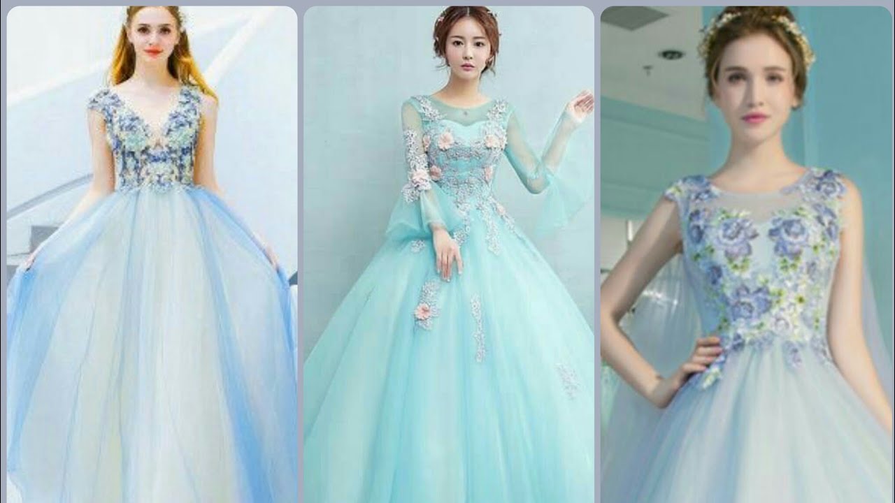 Most Stunning Floor Length Ball Gown - Party Dress - YouTube