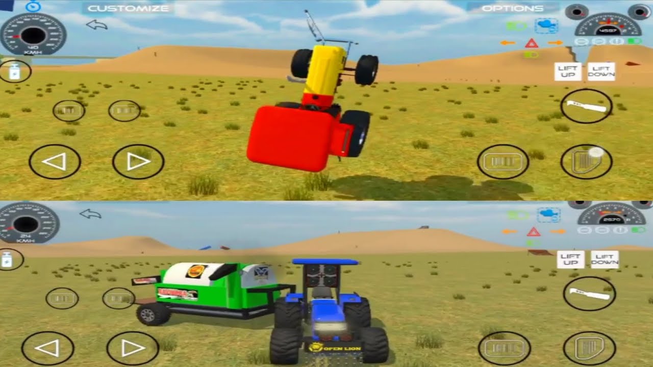 MTS Mahindra DJ🎶 tractor vs sonalika Tractor Android phone 4k HD game # ...