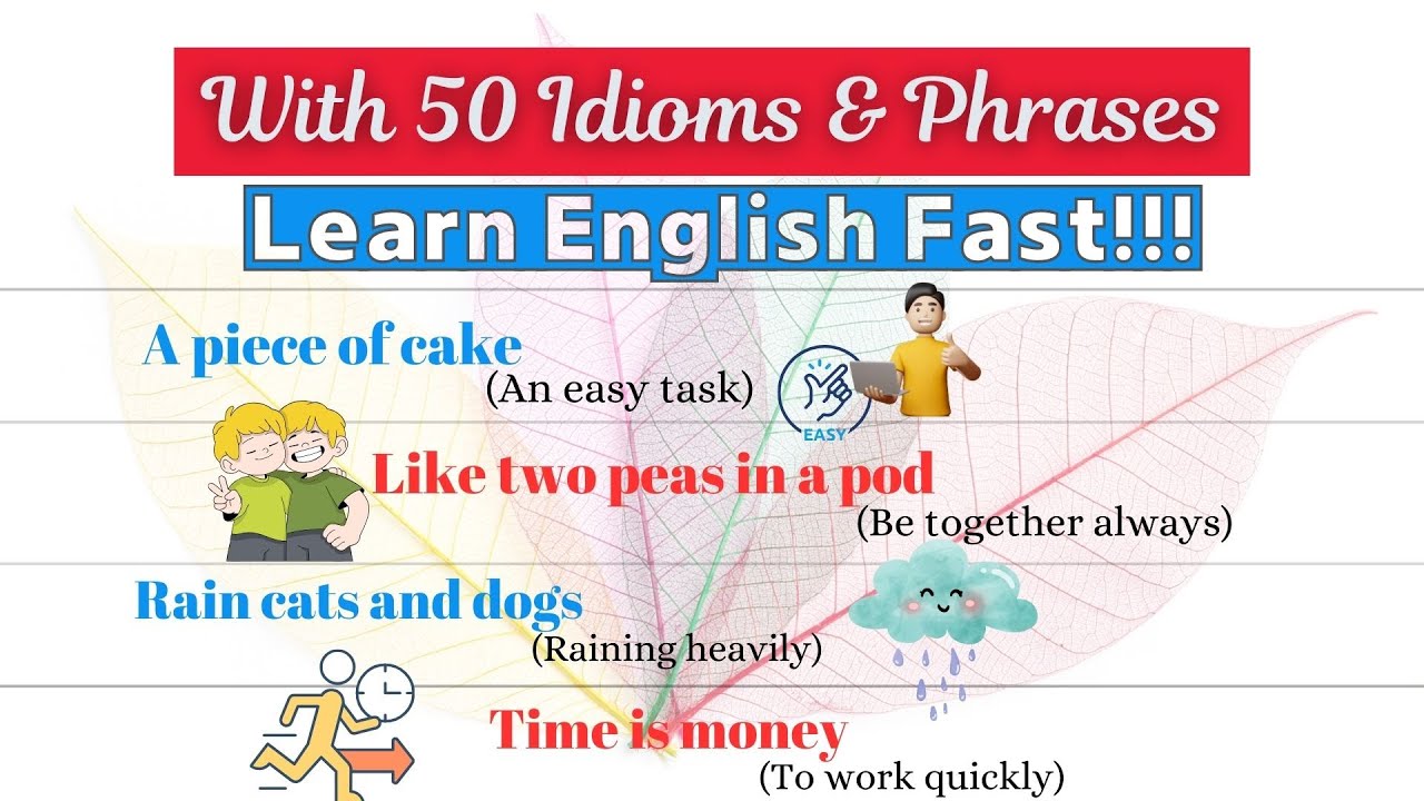 50+ Idioms & Phrases | Learn English Easily | English Idioms & Phrases ...