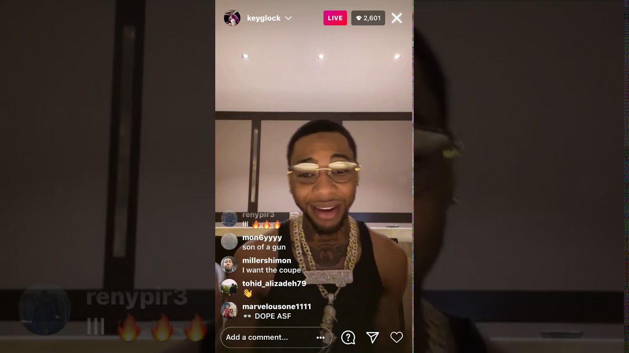 Key Glock goes live in studio 💿🔥 - YouTube