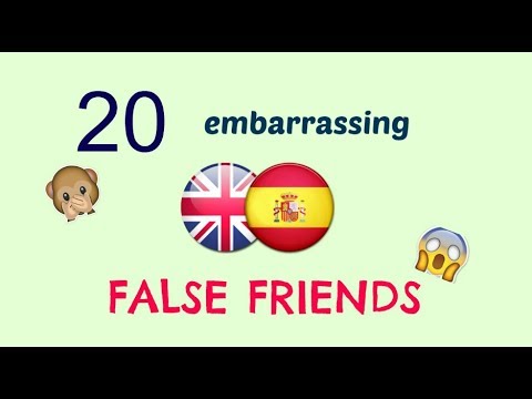 20 embarrassing English-Spanish false friends | 20 falsos amigos inglés ...