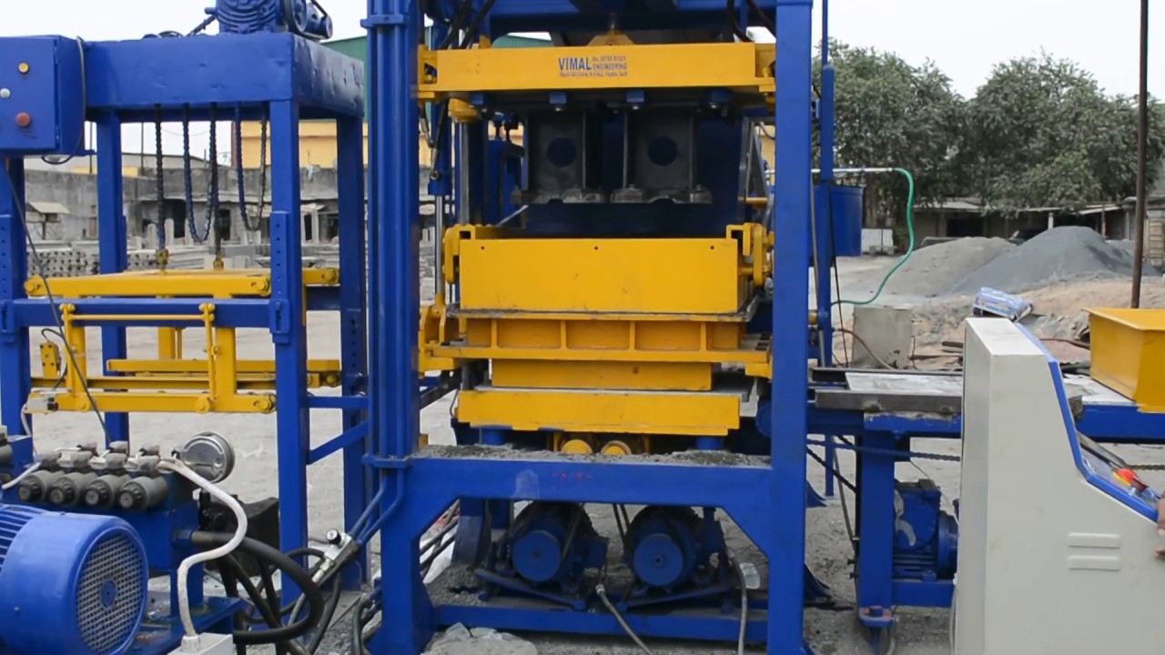 RE wall Block || 4-15 Full Automatic Machine || Vimal Engineering ...