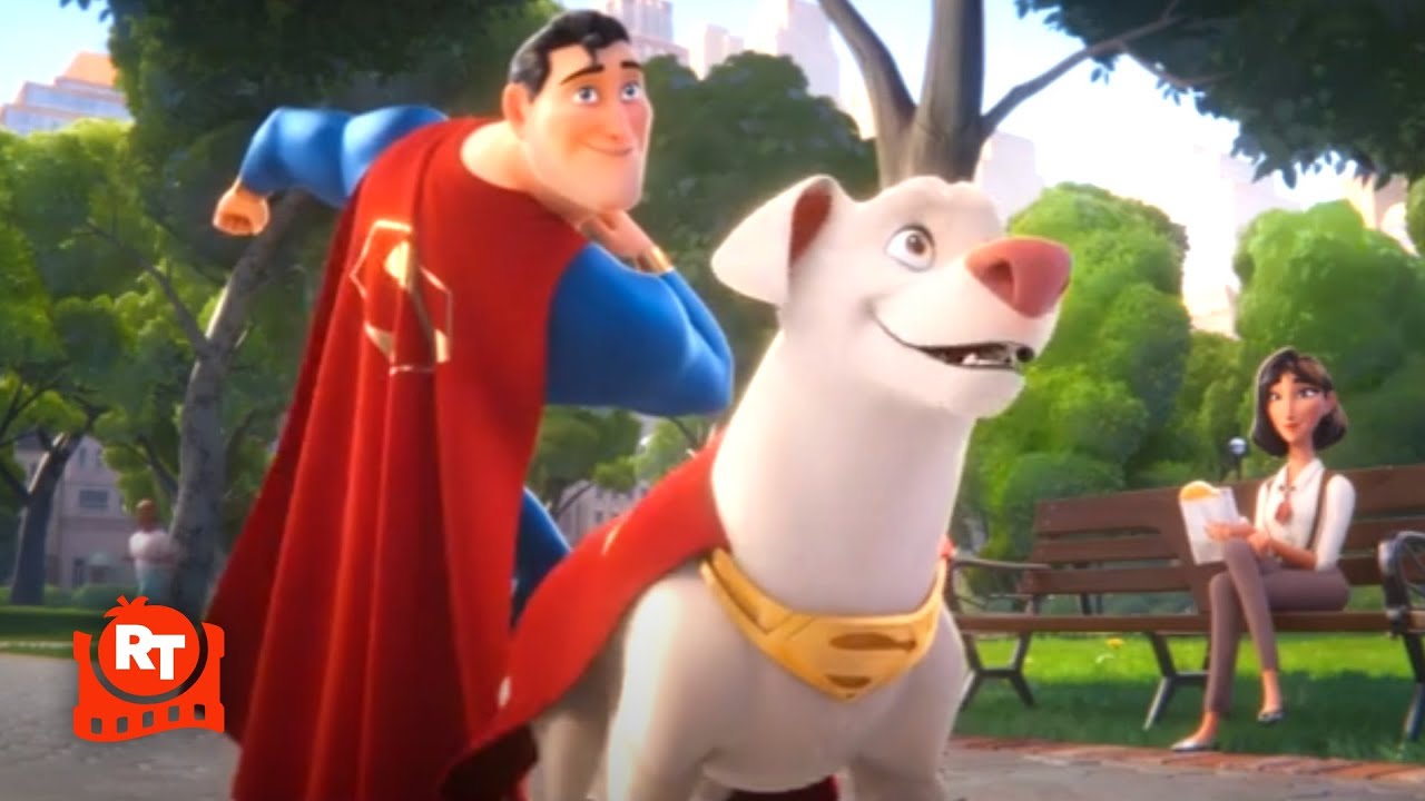 DC League of Super-Pets (2022) - Superman & Krypto Play Fetch Scene ...