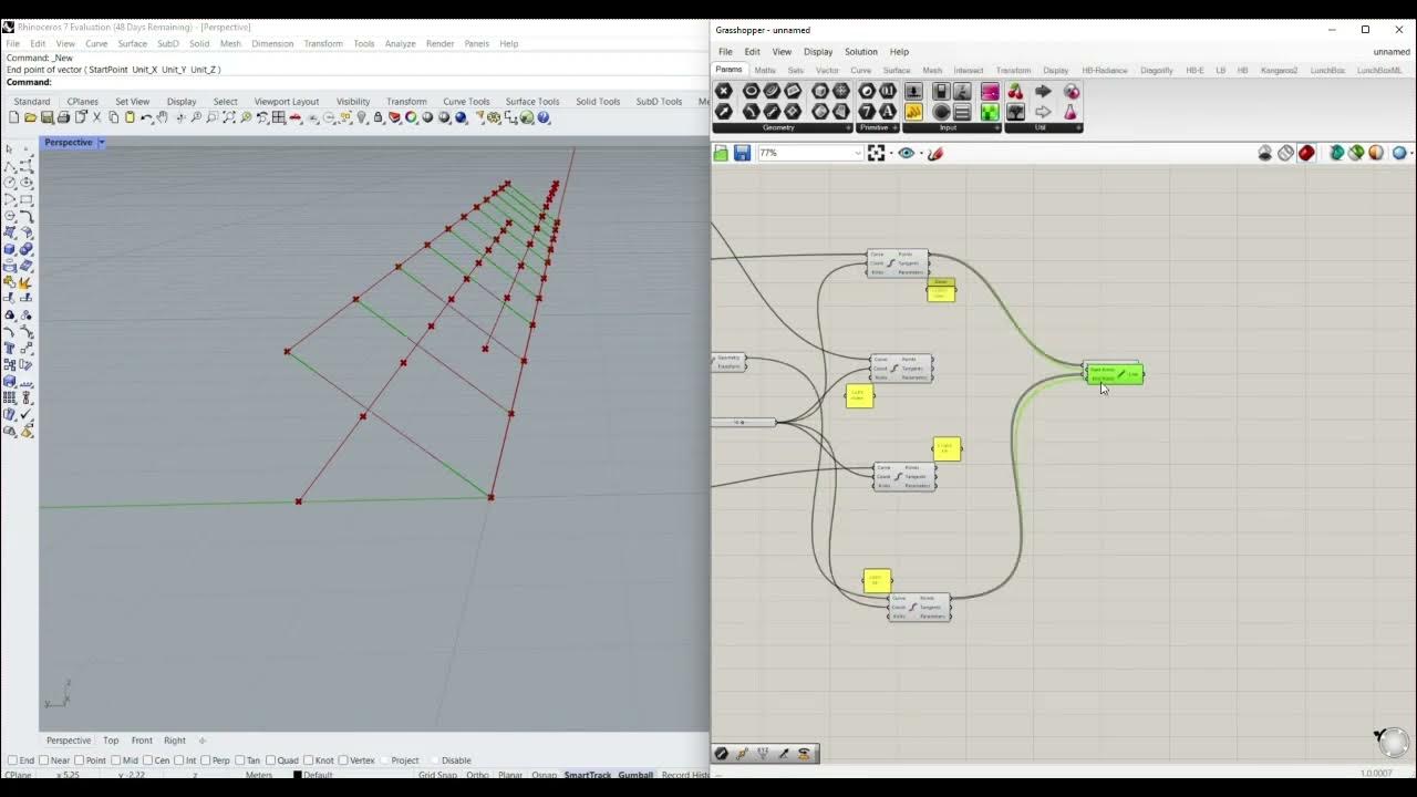 7 MIN How to build a parametric code of a grid-structured bridge - YouTube