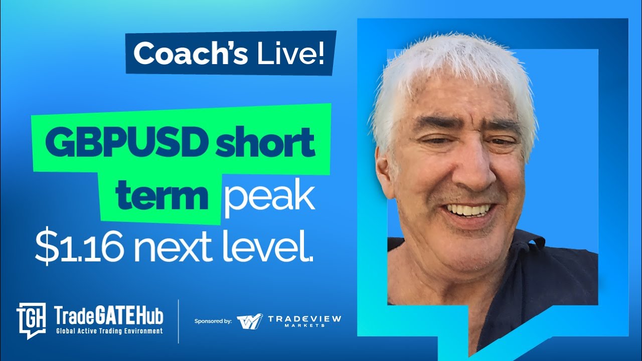 TradeGATEHub LIVE Trading | GBPUSD Short Term Peak $1.16 next Level ...