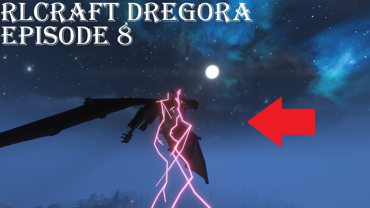 FIGHTING A LIGHTNING DRAGON IN RLCRAFT DREGORA!!! - YouTube