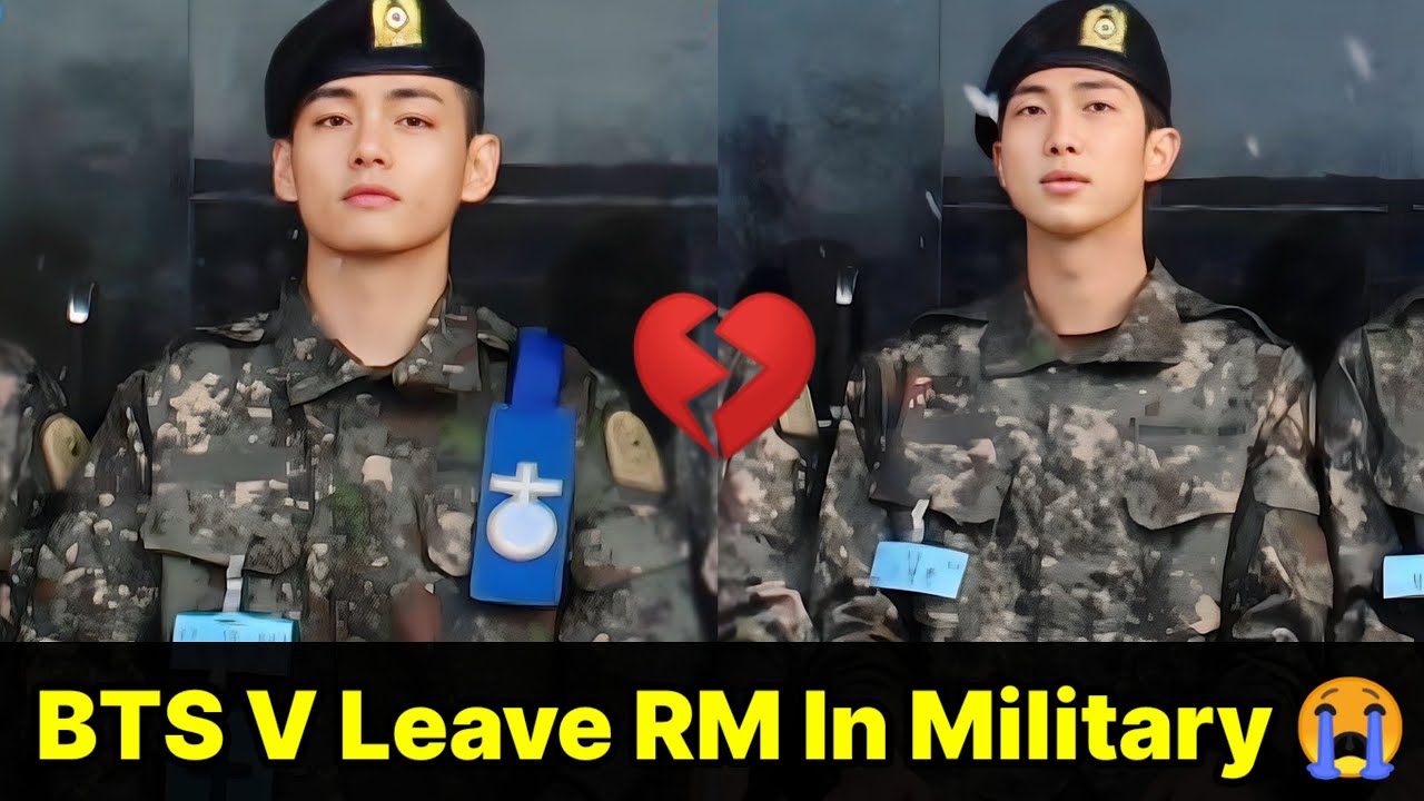 BTS V Leave RM In Military 😭 | V & RM Not Together - YouTube